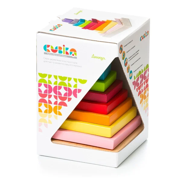 Wooden Stacking Pyramid - Dancing Bear Toys